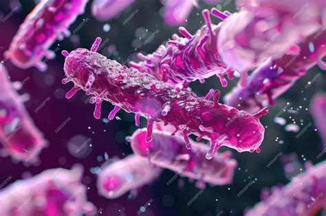 Premium Photo Microscopic View Of Gram Stain Showing Rod Shape