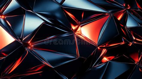 Abstract Red And Blue Metallic Crystal Structure Stock Illustration Illustration Of Vibrant
