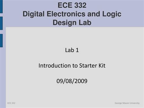 PPT ECE 332 Digital Electronics And Logic Design Lab PowerPoint Presentation ID 1722283