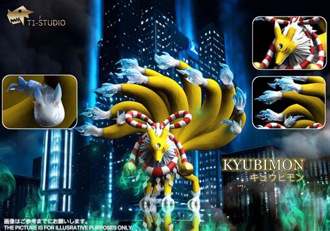 Kyubimon Digimon Resin Statue T Studio