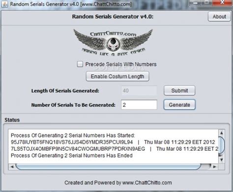 Random Serials Generator Download Free Windows 40 Softpedia