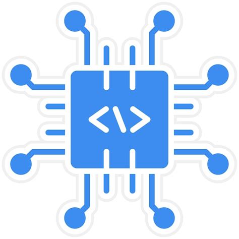 Premium Vector Vector Design Code Processor Icon Style