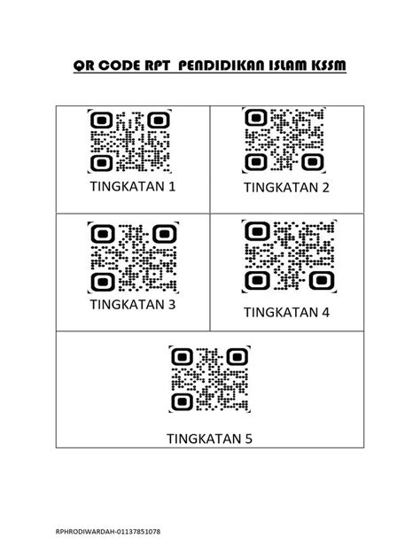 qr code rpt pendidikan islam kssm pdf