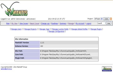 mantis bug tracker hosting kualo