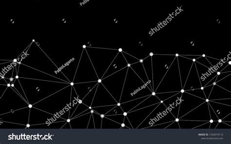 Neural Network Algorithm Connections Vector Presentation เวกเตอร์สต็อก