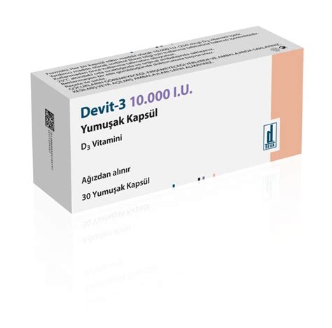 Характеристики Devit 3 10000 Iu Ml Витамин Д3 Девит в капсулах 10000 МЕ 30 капсул Devit