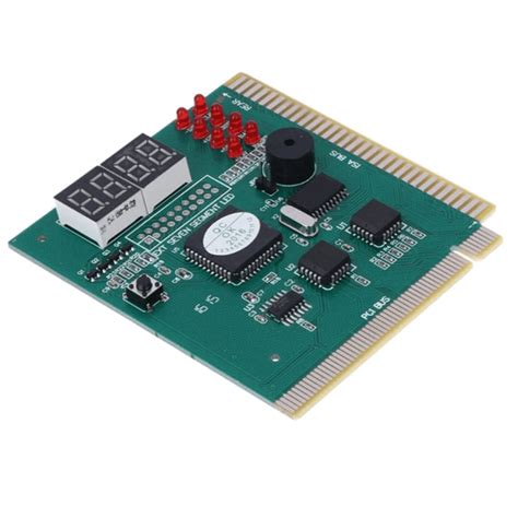 4 digit pc analyzer diagnostic post card motherboard tester for isa pci