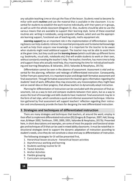 Strategies For Differentiated Learning Pdf