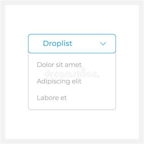 Droplist Stock Illustrations 12 Droplist Stock Illustrations Vectors