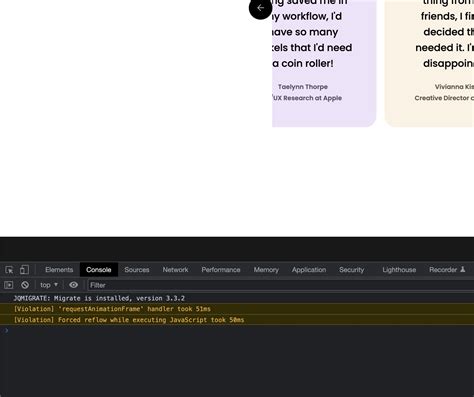 Violation Requestanimationframe And Violation Forced Reflow While Executing Javascript