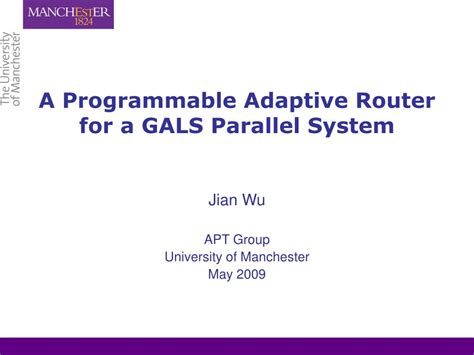 ppt a programmable adaptive router for a gals parallel system