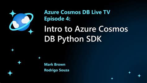 Azure Cosmos Db On Linkedin Intro To Azure Cosmos Db Python Sdk