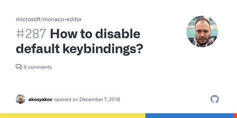 How To Disable Default Keybindings · Issue 287 · Microsoftmonaco Editor · Github