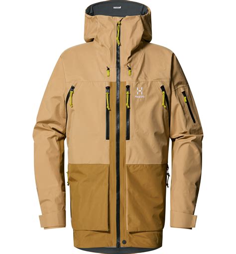 Vassi Gtx Jacket Men Sandcinnamon Brown Vassi Ski Snowboarding
