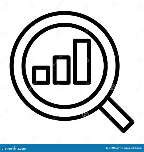 Data Analysis Line Icon Stock Vector Illustration Of Line 270455291