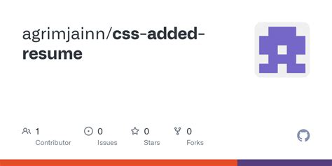 Github Agrimjainncss Added Resume