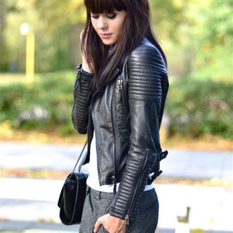 Рыжая девушка в кожаной куртке 82 фото