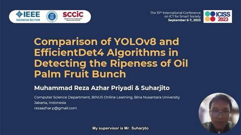 Comparison Of Yolov8 And Efficientdet4 Algorithms In Detecting The Ripeness Of Oil Palm Fruit
