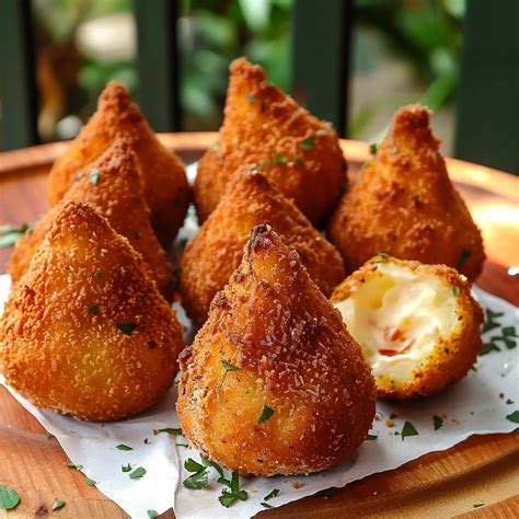 Traditional Brazilian Coxinhas Recipe Crispy Chicken Croquettes