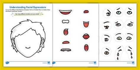 Understanding Facial Expressions Pdf Worksheet Twinkl