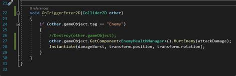 burst not triggering correctly r unity2d