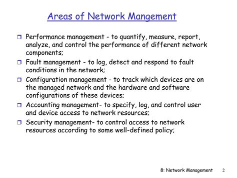 Ppt Chapter 8 Network Management Powerpoint Presentation Free