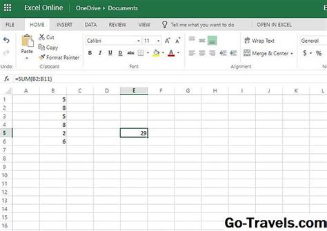 คอลัมน์รวมหรือแถวที่มีฟังก์ชัน Sum ของ Excel ทำอย่างไร 2025
