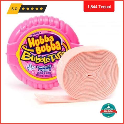 Jual Extra Cashback Hubba Bubba Bubble Tape Bubble Gum Permen Karet Tangy Tropical Promo