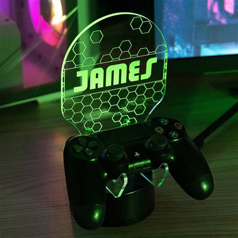 Personalized Light Up Controller And Headphone Stand For Xbox Ps4 5 Switch Headset Holder For