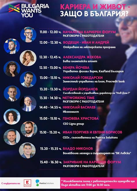 Запознай се с програмата на събитието ни на 2 ри декември във Варна Кариера и живот Защо в