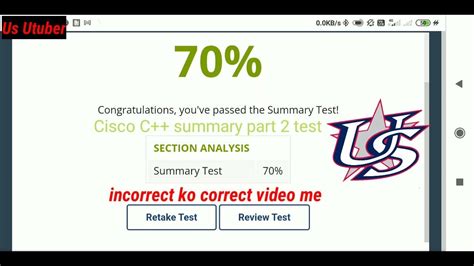 Cisco C Part Summary Test Answers YouTube