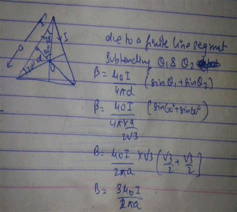 8 Magnetic Field Point O Centre Of Equilateral Triangle Of Side