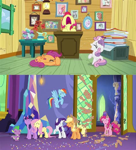 The Mane 6 Laugh At The Cmcs Crying By Kylertorani089 On Deviantart