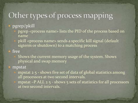Process Monitoring In Unix Shell Scripting Ppt