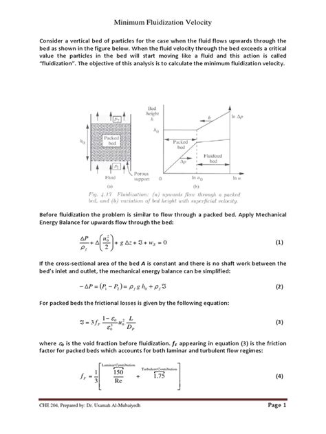 Pdf Minimum Fluidization Velocity2pdf Dokumentips