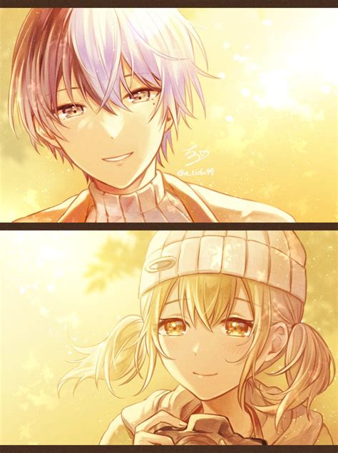 Safebooru 1boy 1girl Aoyagi Touya Azusawa Kohane Beanie Blonde Hair
