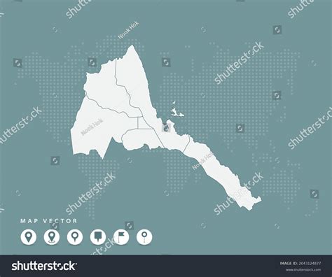 Abstract Green Map Eritrea Vector Stock Vector Royalty Free 2043124877 Shutterstock