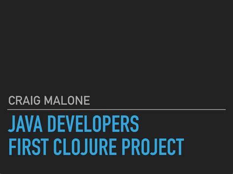 a java developers first clojure project pdf