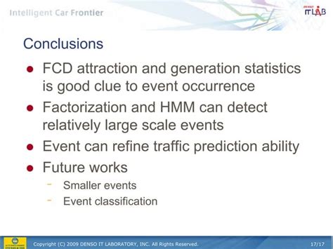 An Event Detection Method Using Floating Car Data Ppt