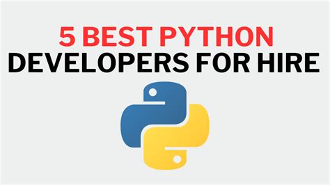 5 best python developers for hire