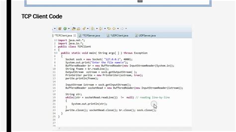 Tcp Ip Socket Program Vtu 5th Sem Computer Network Lab 18csl57 Youtube