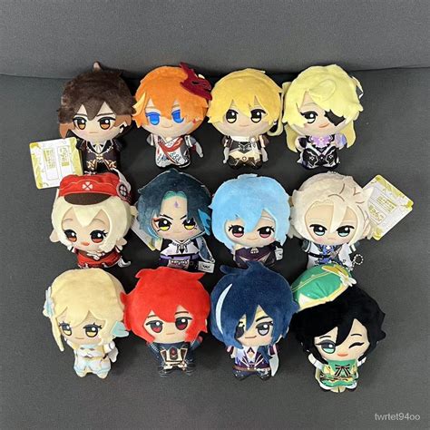 10cm Mini Bag Keychain Genshin Impact Anime Game Plushies Pendant Doll