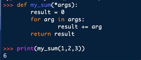 Python Using The Python Args Variable In Function Definitions