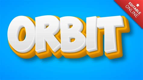 Orbit Text Style Effects Generator