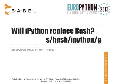 Will Ipython Replace Bash Pdf Operating Systems Computer