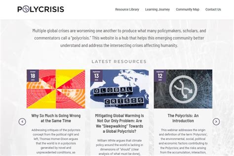 A Hub For The Growing Polycrisis Community Cascade Institute