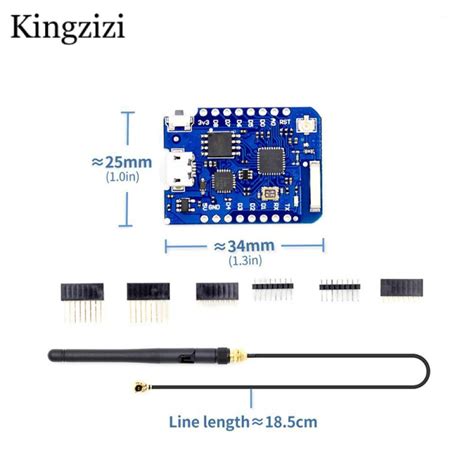 wemos d1 mini pro 16m bytes external antenna connector nodemcu based