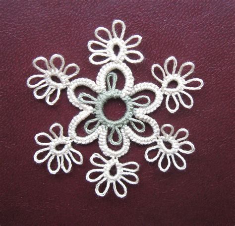Snowflake Tatting Pattern PDF File Tatted Snowflakes Etsy