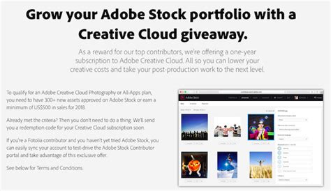 Бесплатная подписка на Creative Cloud от Adobe Stock — Фотостоки