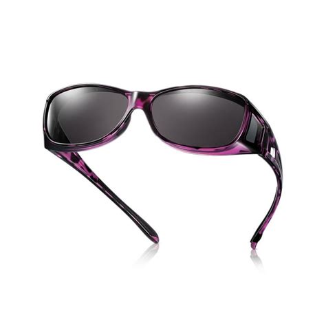 Tinhao Fit Over Glasses Sunglasses Wrap Around Polarized Sunglasses For